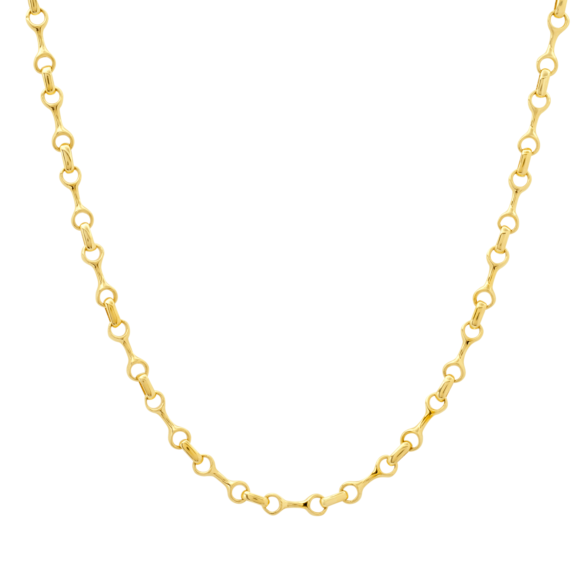 Fine Double Beam Chain Necklace