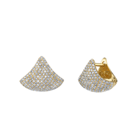 Small Apse Earrings with White Pavé Diamonds | Gabriela Artigas + CO